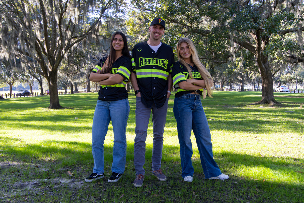 Firefighters EvoShield Jersey - Black Reflective – Banana Ball