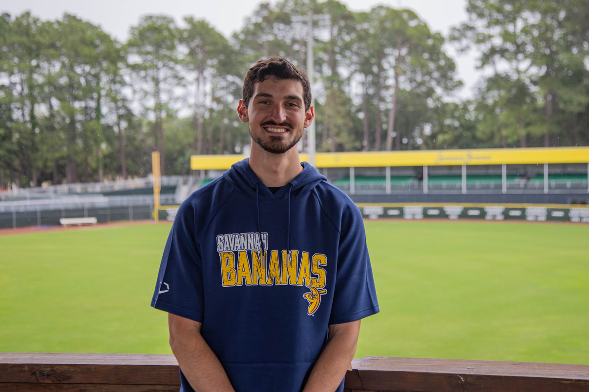 Bananas EvoShield Short Sleeve Hoodie - Navy – Banana Ball