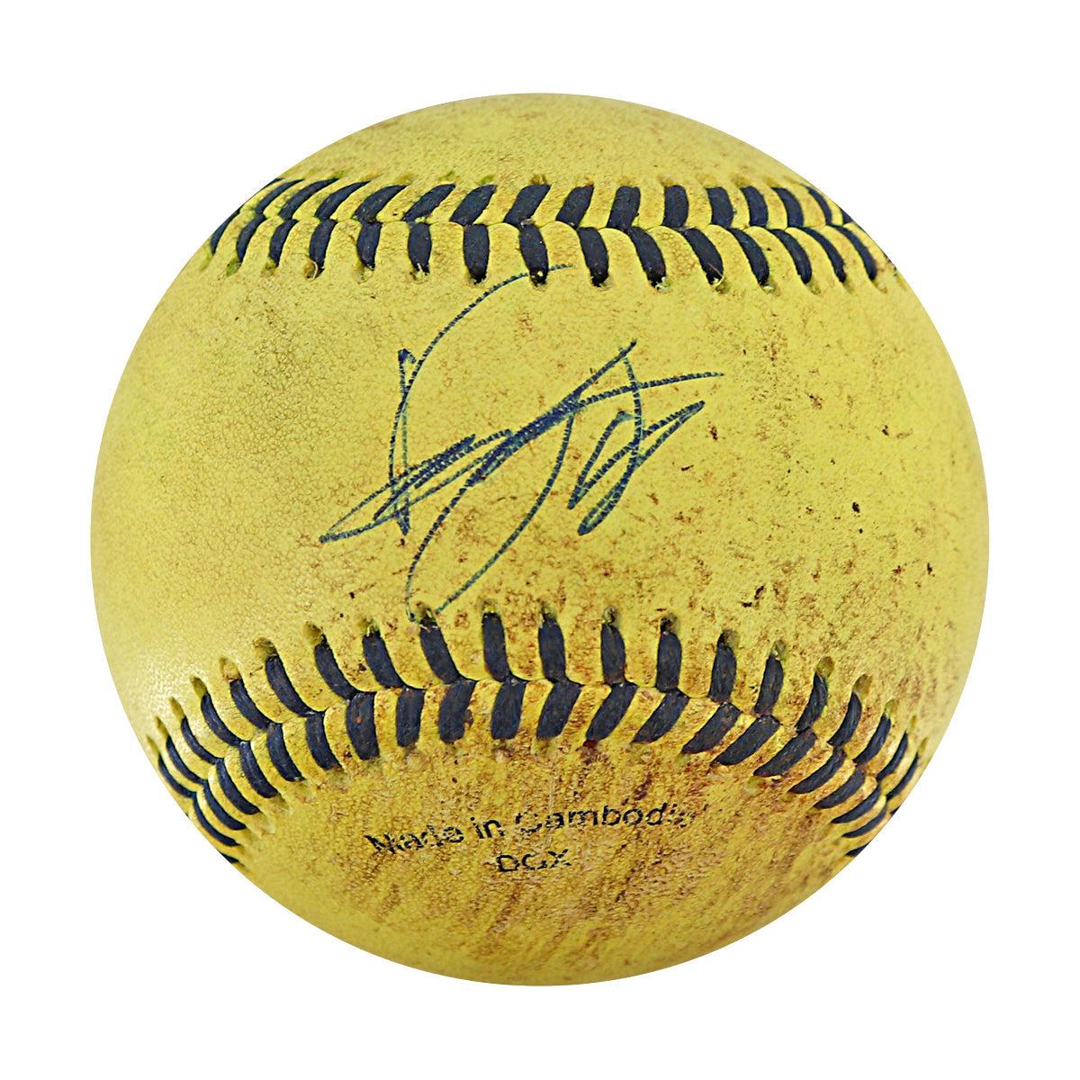 Dan Hosley Bananas Autographed Game Used Official Banana Ball 9.27.25