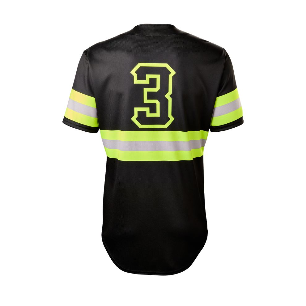 Firefighters EvoShield Jersey - Black Reflective – Banana Ball