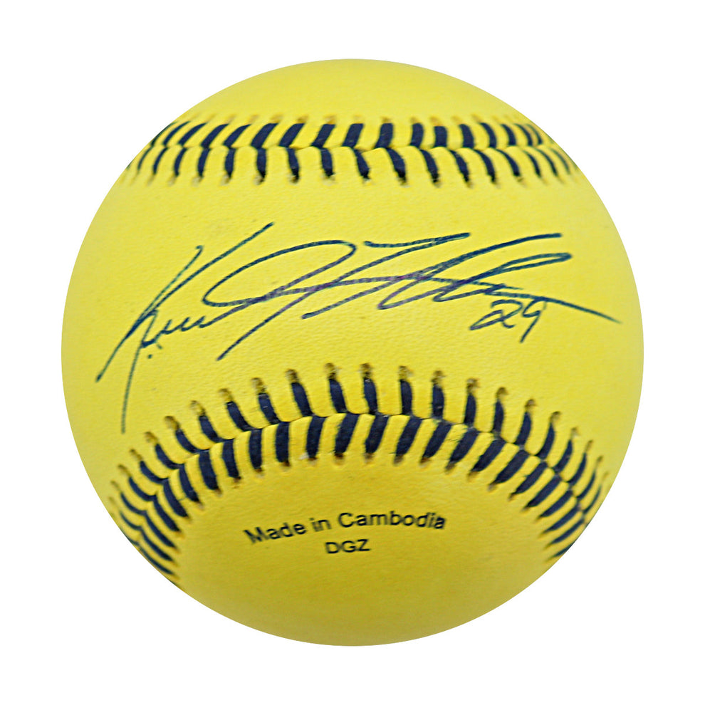 Keith Foulke Autographed Game Used Banana Ball w/Case 7.5.25 Fenway Pa