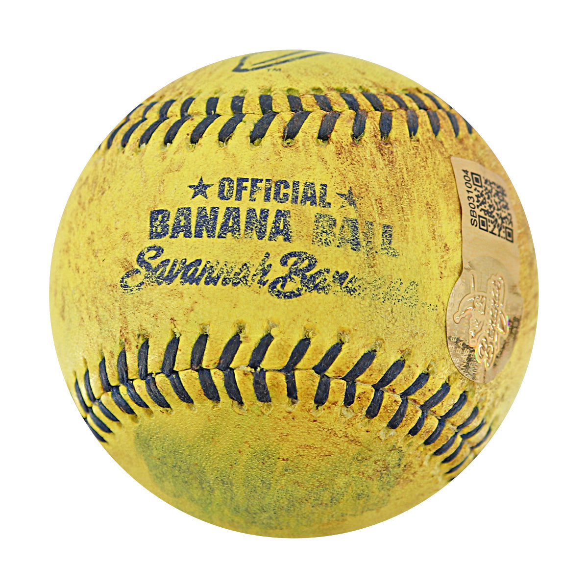 Andre Johnson Bananas Autographed Game Used Official Banana Ball 9.26.