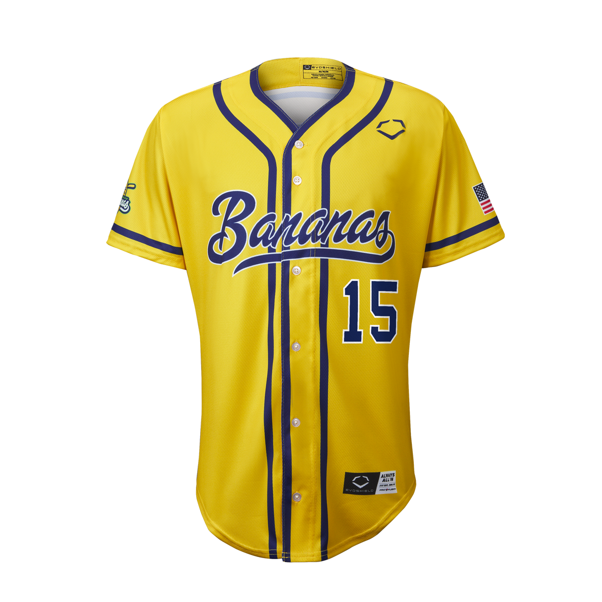 Bananas RAC #15 EvoShield Jersey - Yellow – Banana Ball