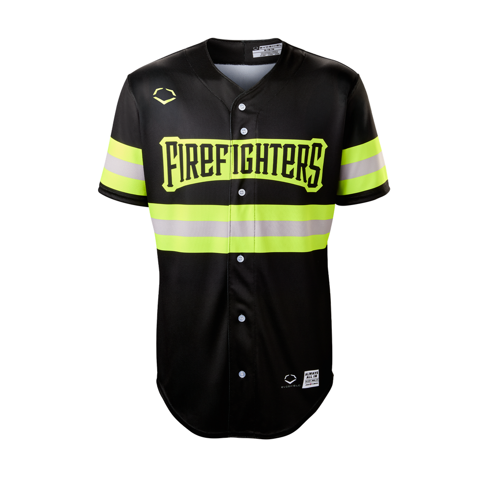 Firefighters EvoShield Jersey - Black Reflective – Banana Ball
