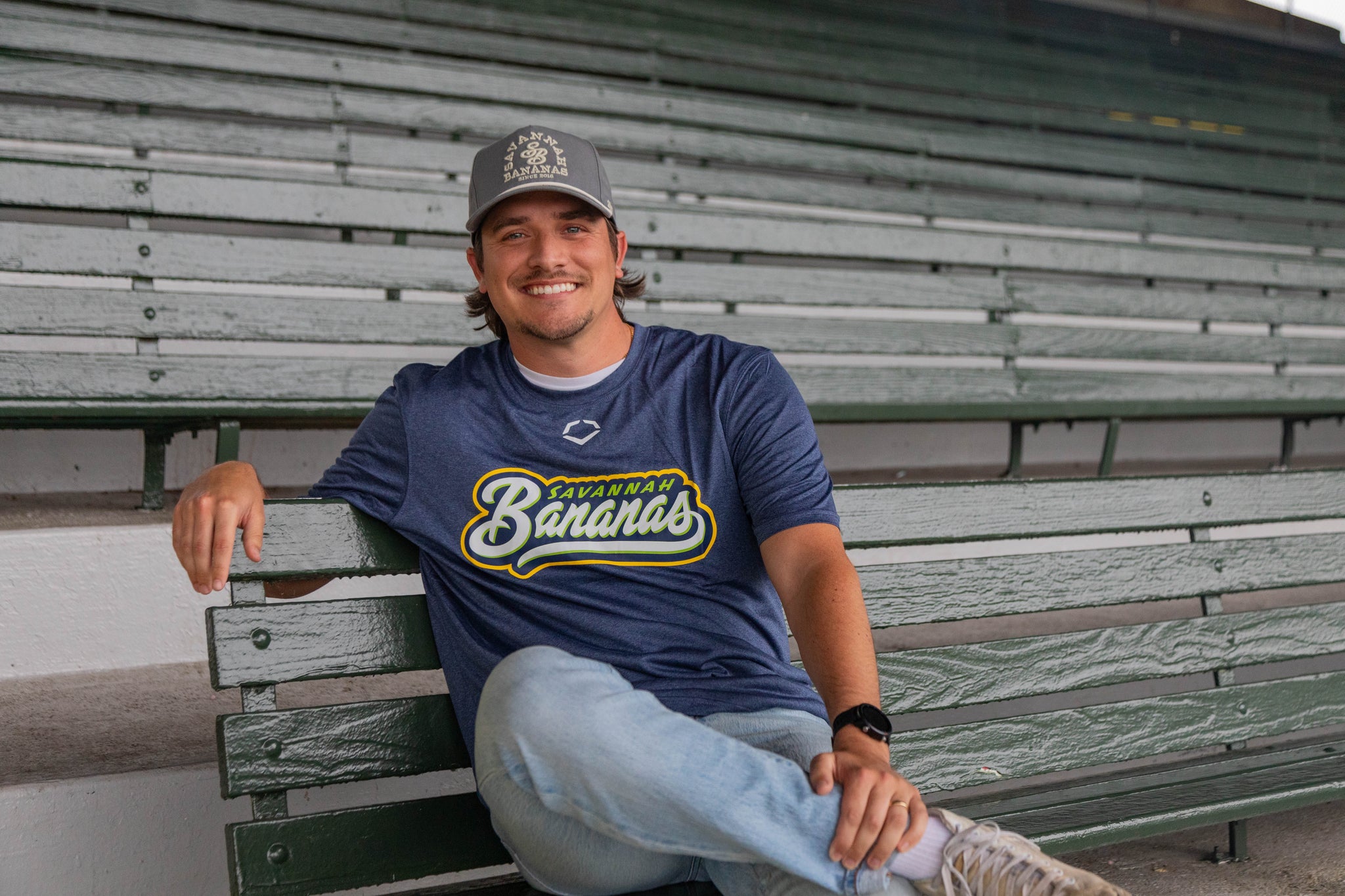 Bananas EvoShield Script Short Sleeve Tech Tee - Navy – Banana Ball